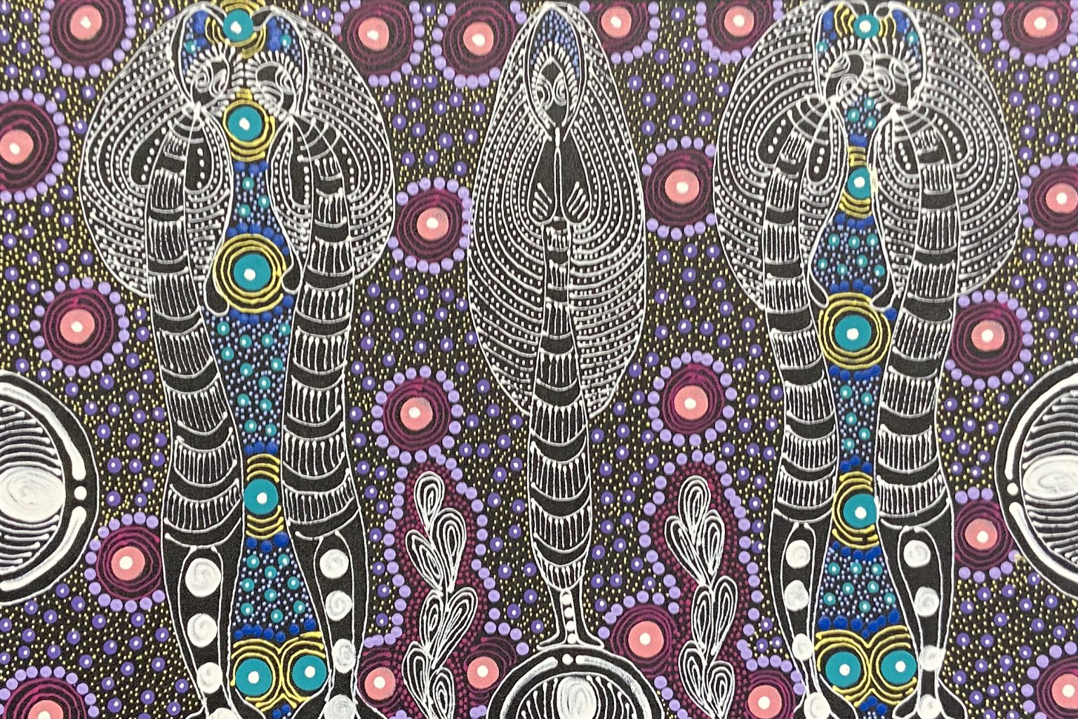 Colleen Wallace Nungarayi 46cm x 30cm CWN0016 - Australian & Oceanic ...