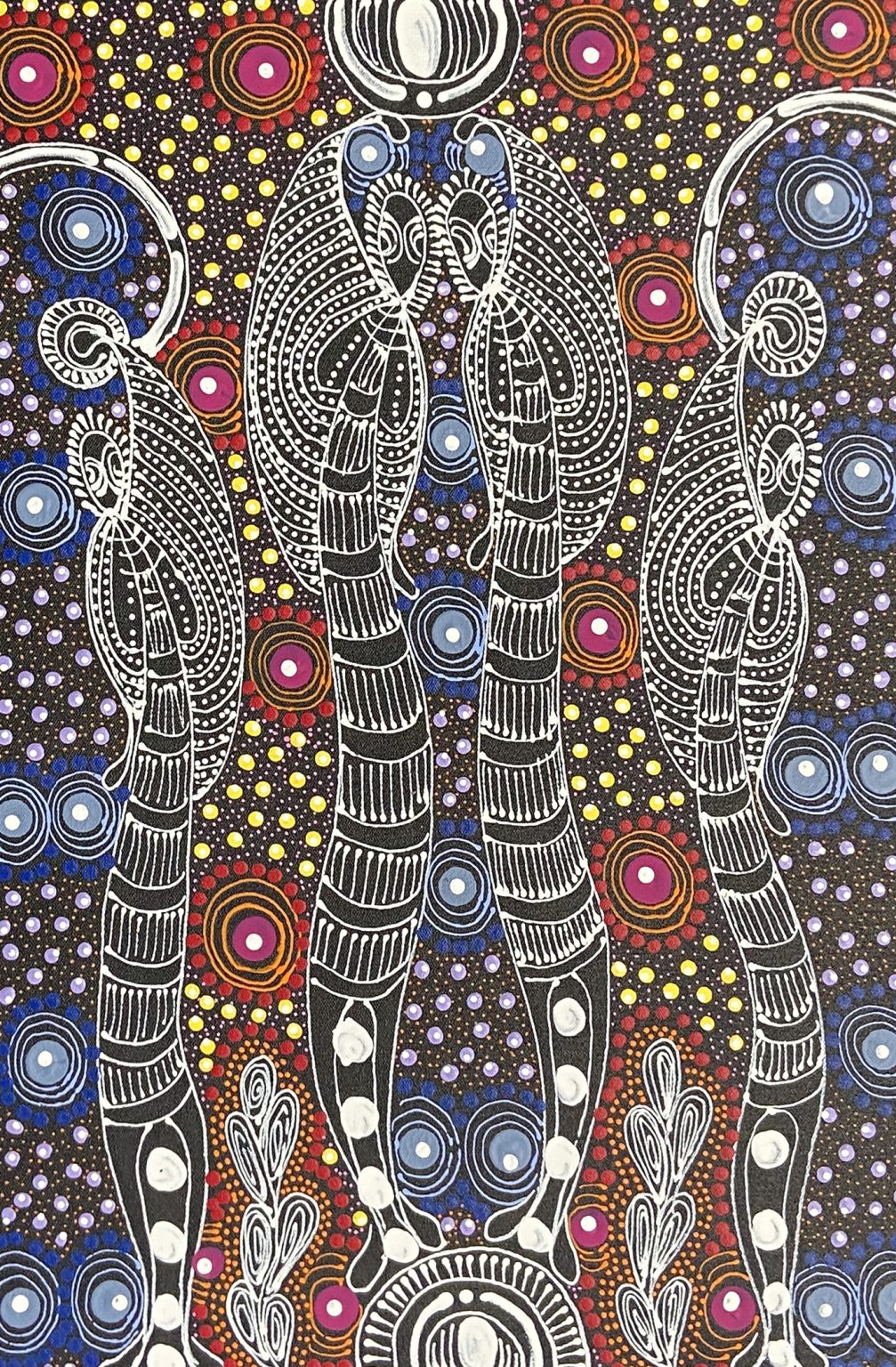 Colleen Wallace Nungarayi 46cm x 30cm CWN0014 Sold - Australian ...