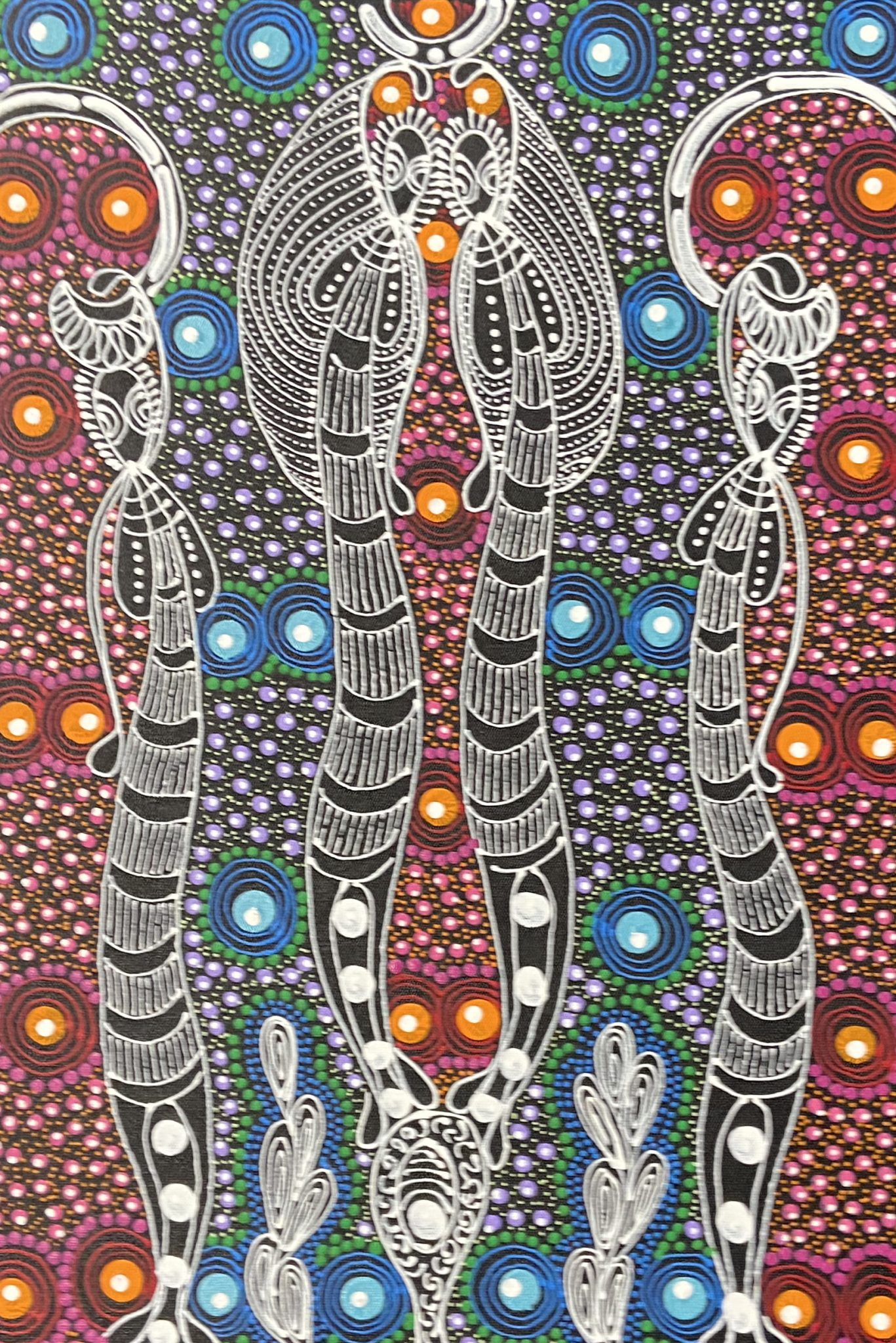 Colleen Wallace Nungarayi 46cm x 30cm CWN0024 - Australian & Oceanic ...