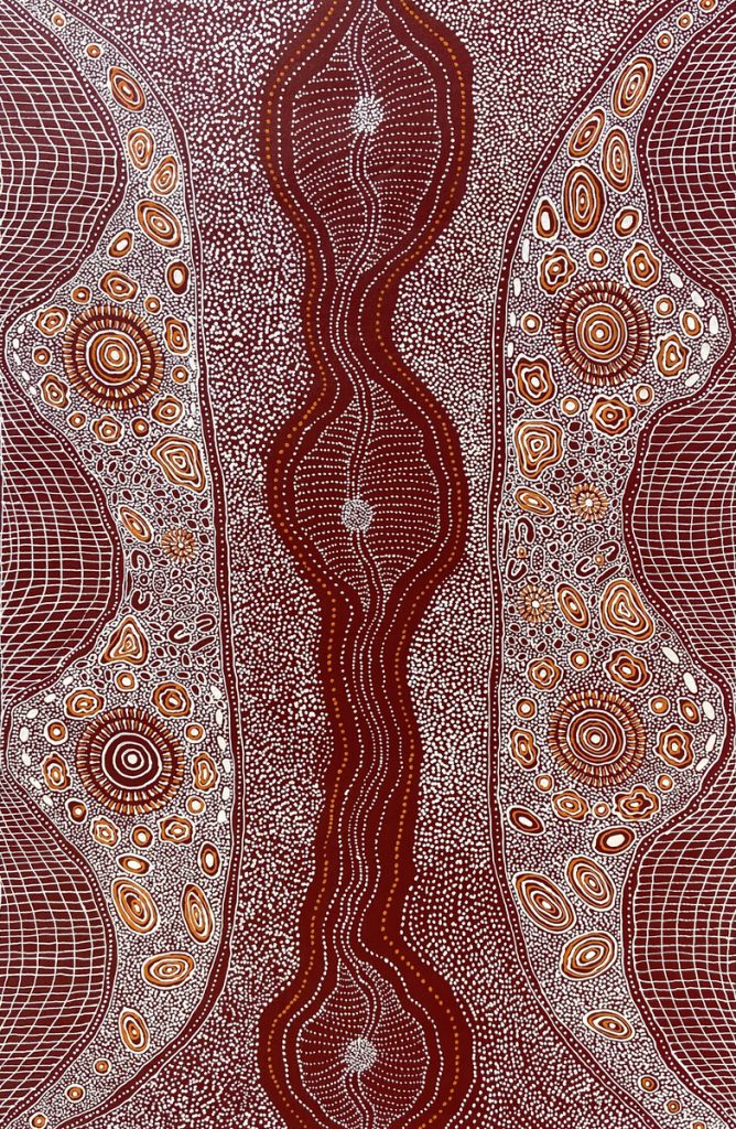 Dulcie Long Pula 61cm x 91cm – 081 - Australian & Oceanic Art Gallery
